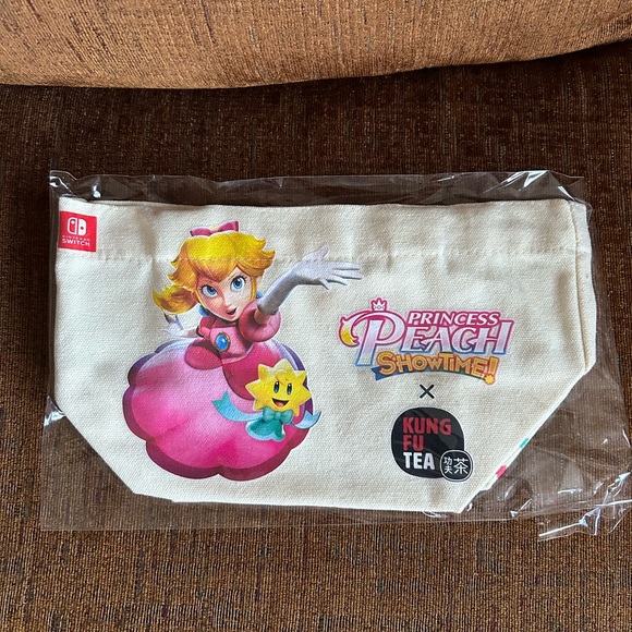 Bags | Limited Edition Princess Peach X Kung Fu Tea Tote Bag | Poshmark